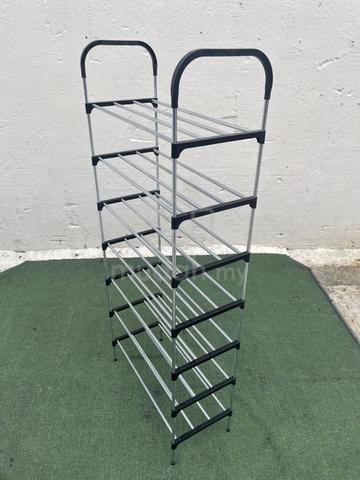 SR02-7 NEW * Rak Kasut Besi 7 Tier Steel Shoe Rack - Furniture ...