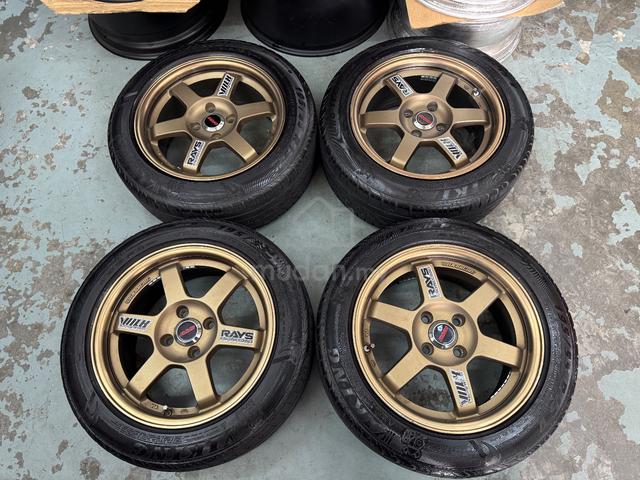 Rim te37 bronze 15 inch vios myvi alza city jazz - Car Accessories ...