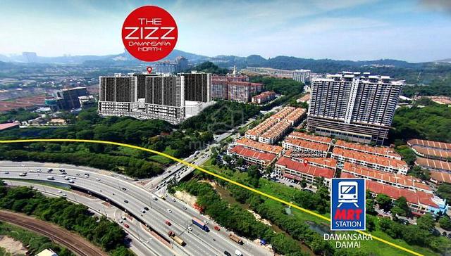 Service Residence for Auction, 3 Bedroom, 883 sq.ft, The Zizz, Damansara Damai, Selangor | Mudah.my