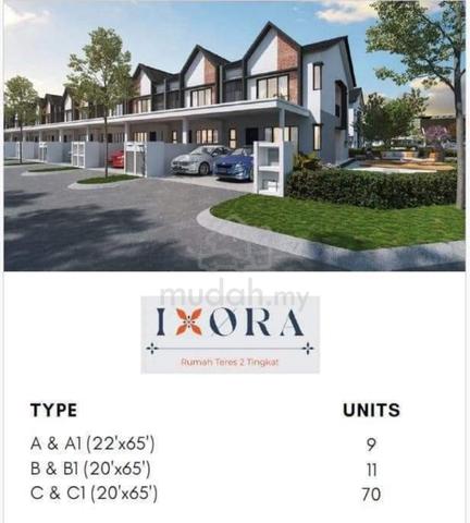 2-storey Terraced House for Sale, 4 Bedroom, 1845 sq.ft, Serendah ...