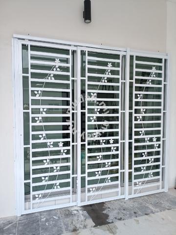 Grill Pintu Sliding corak bunga - Furniture & Decoration for sale in ...