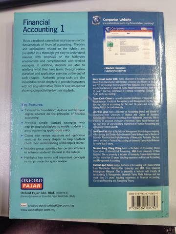 Financial Accounting 1 - Textbooks for sale in Jalan Sultan Ismail ...