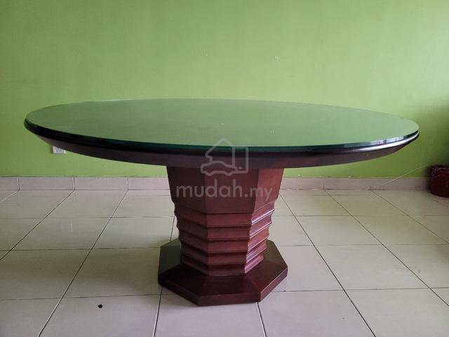 Lorenzo round glass table - Furniture & Decoration for sale in Subang ...