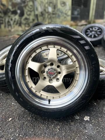 Work cr1 15 inch sportrim Wira iswara satria saga - Car Accessories ...