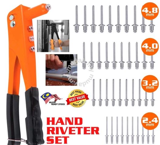 Hand Riveter Set Rivet Gun Kit - Garden Items for sale in Seremban ...