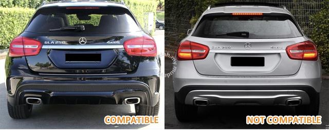 Benz GLA X156 GLA45 rear diffuser bodykit body kit - Car Accessories ...