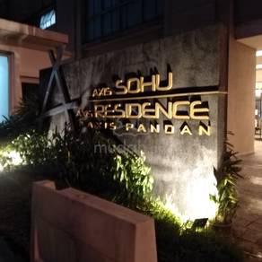 Service Residence for Rent, 1 Bedroom, 800 sq.ft, Axis SoHu, Ampang ...