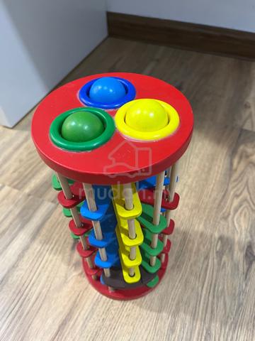 colorful wooden ball track tower toy - Moms & Kids for sale in Kangar ...