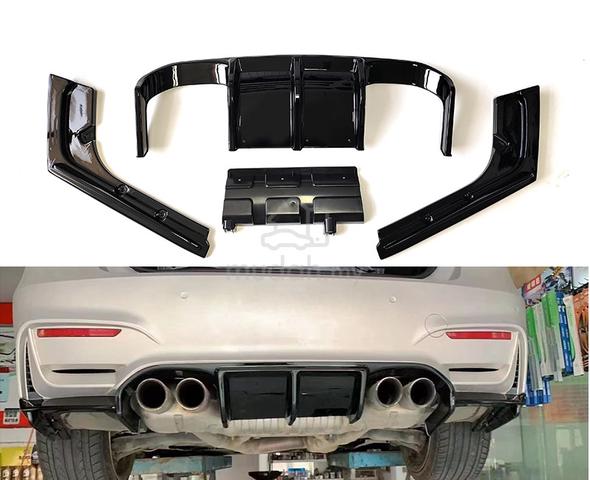 BMW F30 M3 Rear Diffuser Splitter Bodykit - Car Accessories & Parts for ...