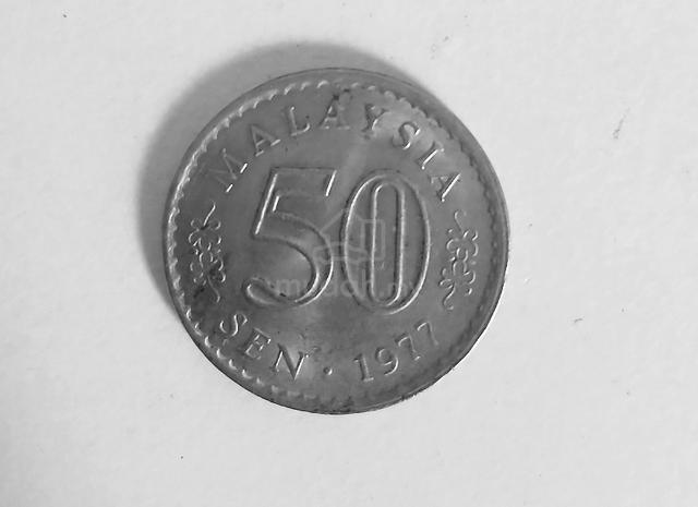 Duit Syiling Lama 50 sen Tahun 1977 - Hobby & Collectibles for sale in ...