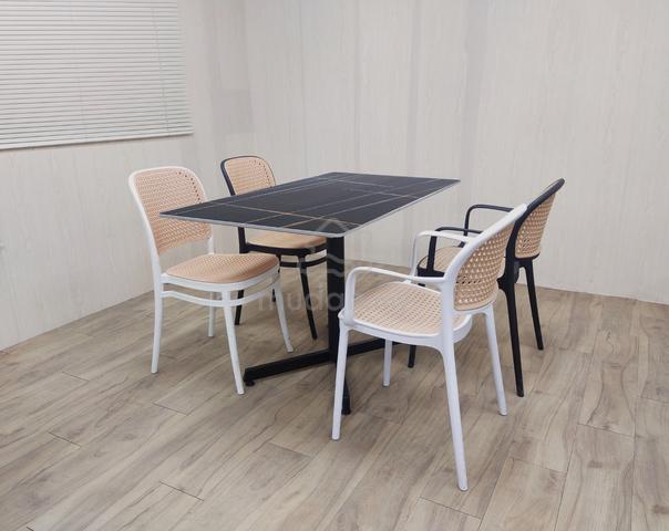 Sintered Stone REC Table with Steel Base - Furniture & Decoration for ...