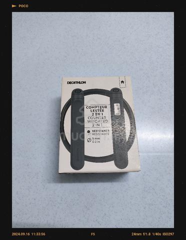 Decathlon Jump Rope 800 Counter Double Black - Sports & Outdoors for ...