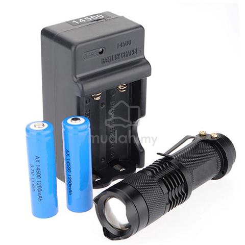 3 Mode Ultrafire Cree Q5 LED Mini Zoom Flashlight - Sports & Outdoors ...