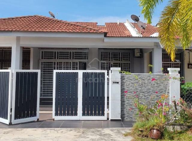 1-storey Terraced House for Sale, 3 Bedroom, 1300 sq.ft, Ujong Pasir ...