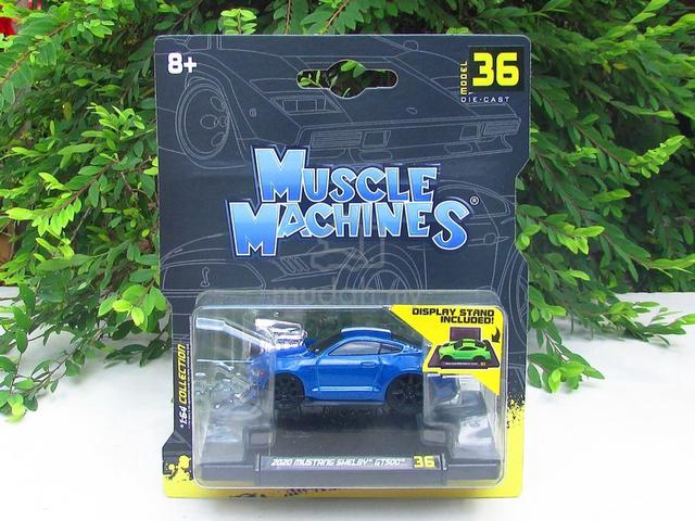 Maisto # 36 Muscle Machines Ford Shelby GT500 Blue - Hobby ...