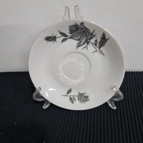EEQ alas cawan Ros Hitam antik saucer - Home Appliances & Kitchen for ...