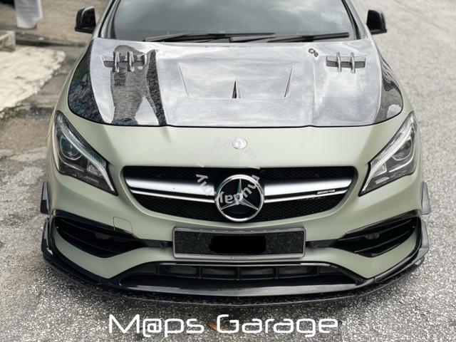Mercedes w117 cla cla45 forged carbon bonnet hood - Car Accessories ...