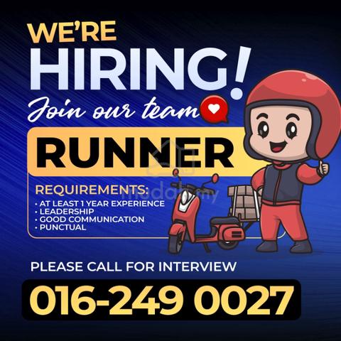 Runner / dispatch / office boy ( cheras ) - Jobs available in Cheras ...