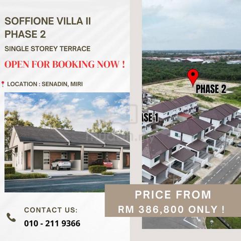 New Terraced House for Sale, 3 Bedroom, 923 sq.ft, Miri, Sarawak ...