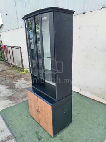 YB82K Almari Pameran 2 Glass Doors +2 Wooden Door - Furniture ...