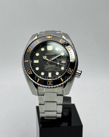 Custom Seiko Mod 43mm Black Gold Steel Sumo Auto - Watches & Fashion ...