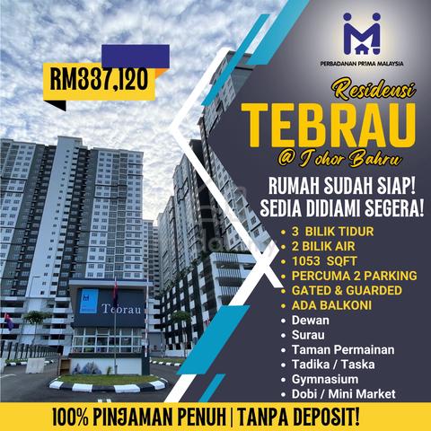 New Apartment for Sale, 3 Bedroom, 1053 sq.ft, Residensi PR1MA Tebrau ...