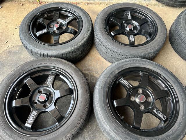 Rim second 15 TE37 auto option Thailand siap tayar - Car Accessories ...
