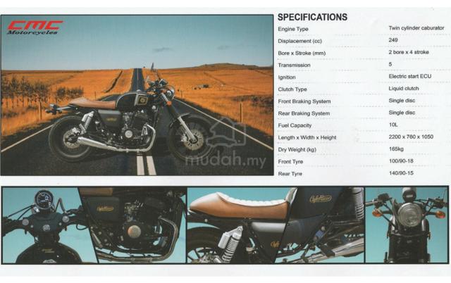 Full Loan!CMC Daytona 250 Cafe Racer 5year waranty - Motorcycles for ...