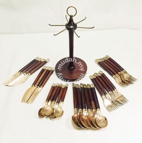 Set sudu, garfu dan pisau tembaga lama - Home Appliances & Kitchen for ...