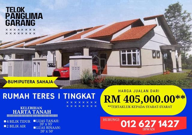 New 1-storey Terraced House for Sale, 4 Bedroom, 1860 sq.ft, Telok ...