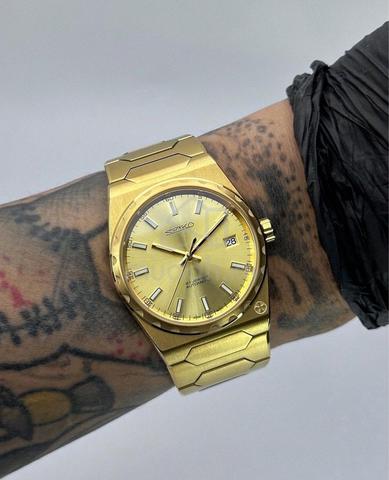 Custom Seiko Mod 37mm Full Gold VC 222 - Watches & Fashion Accessories ...