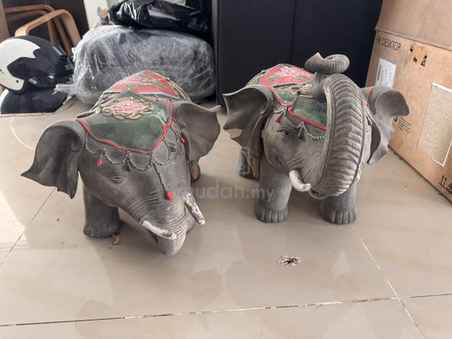 2 Elephant Statues - Furniture & Decoration for sale in Bandar Utama ...