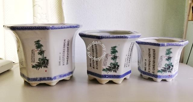 New Set of Ceramic Flower Pots - Garden Items for sale in Kota Kinabalu ...
