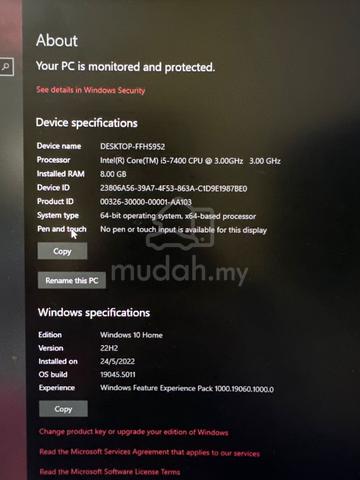 Set pc dan monitor - Computers & Accessories for sale in Ayer Keroh, Melaka