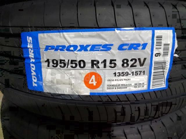 195/50/15 Toyo Proxes CR1 Tyre 2024 Tayar - Car Accessories & Parts for sale in Klang, Selangor