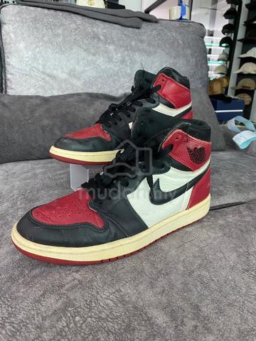 Authentic AJ1 High Bred Toe UK8 Air Jordan 1 Red - Shoes for sale in ...