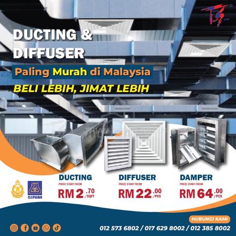 Ducting, Diffuser & Damper - Furniture & Decoration for sale in Rawang ...