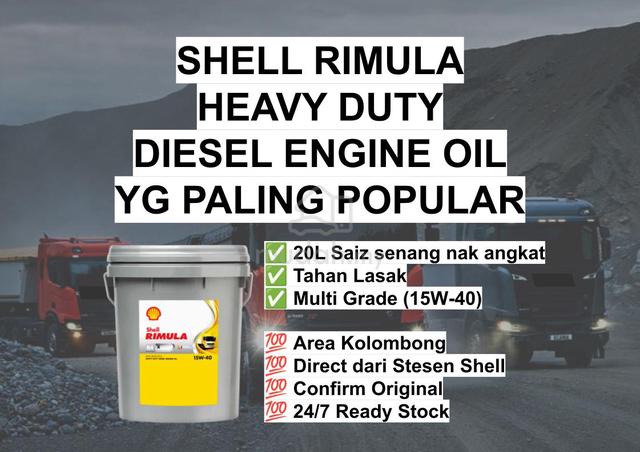 Shell Rimula Heavy Duty Engine Oil - R4X (15W-40) - Other Accessories ...