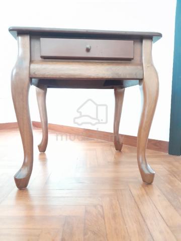 Theseira mahogany side table with drawer 1 unit - Furniture ...