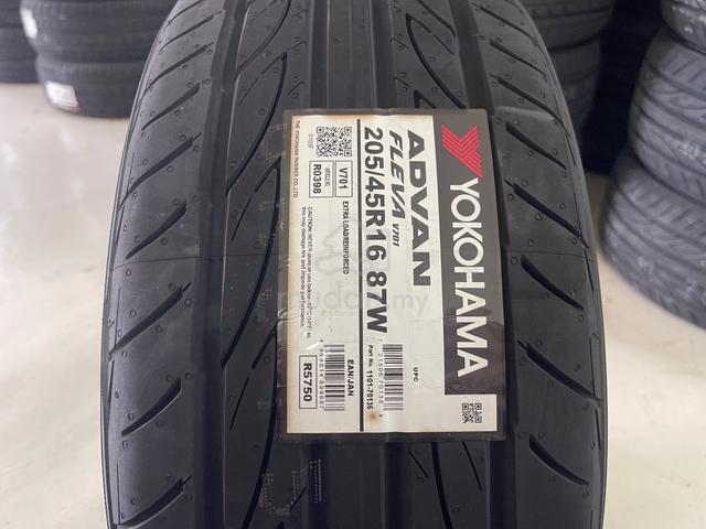 Tayar baru 205 45 16 Yokohama advan fleva 2025 - Car Accessories ...