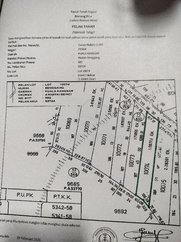 Agricultural Land for Sale, 1.59 Acre(s), Kuala Kangsar, Perak | Mudah.my