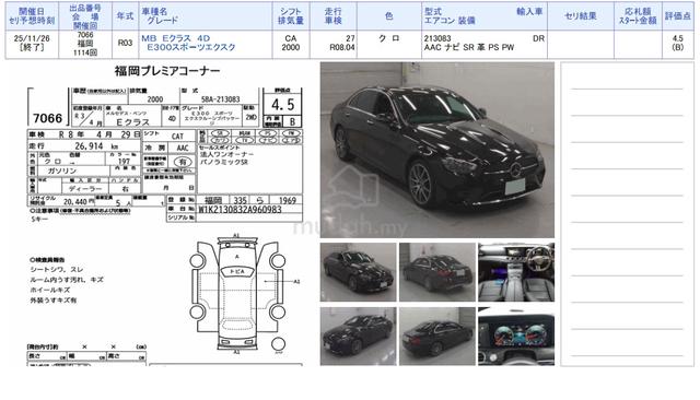 26914KM Grade4.5 2021 Mercedes Benz E300 AMG Line - Cars for sale in ...