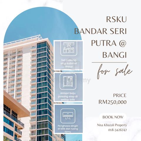 New Apartment for Sale, 3 Bedroom, 1000 sq.ft, Bandar Seri Putra, Bangi ...