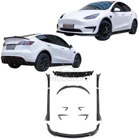 Tesla model y bodykit diffuser canard spoiler jhfd - Car Accessories ...