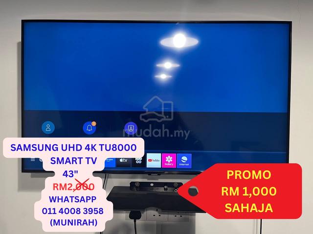 Samsung UHD 4K Smart TV TU8000 43 INCH - TV/Audio/Video for sale in Setia Alam, Selangor