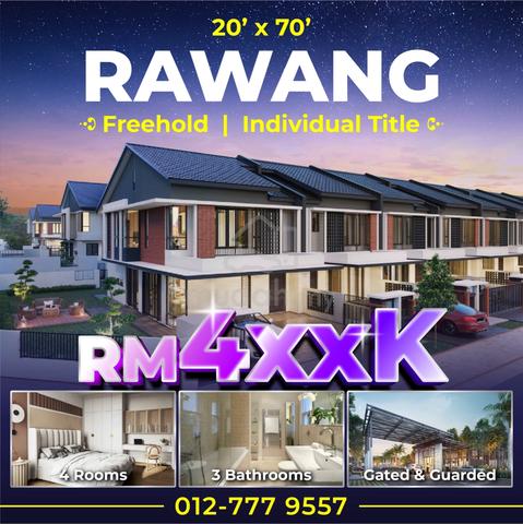 New 2-storey Terraced House for Sale, 4 Bedroom, 2894 sq.ft, Rawang ...