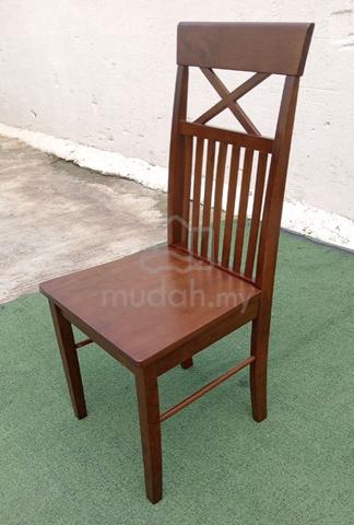 CK39A New Kerusi Makan Kayu Getah Solid - Furniture & Decoration for ...