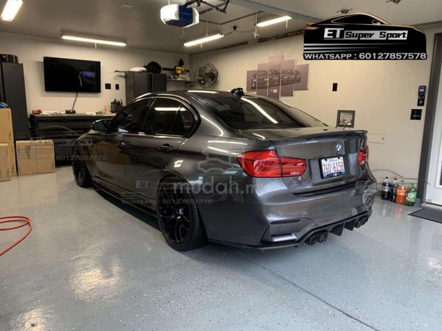 BMW F30 M3 Rear Diffuser Carbon Bodykit Led Black - Car Accessories ...
