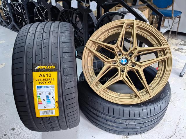 BMW F10 19 Inch Flow Formed Rim + APLUS Tayar A60 - Car Accessories ...
