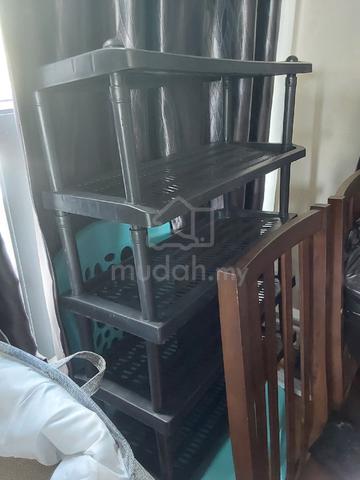 Rak kasut Plastik Shoe Rack - Furniture & Decoration for sale in Kota ...